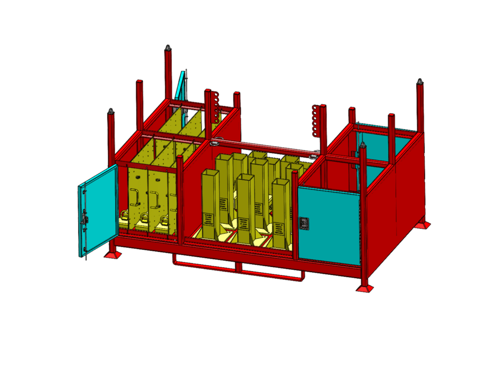 Safety Pole 3-System Cabinet Rack Showcase - Safety Pole
